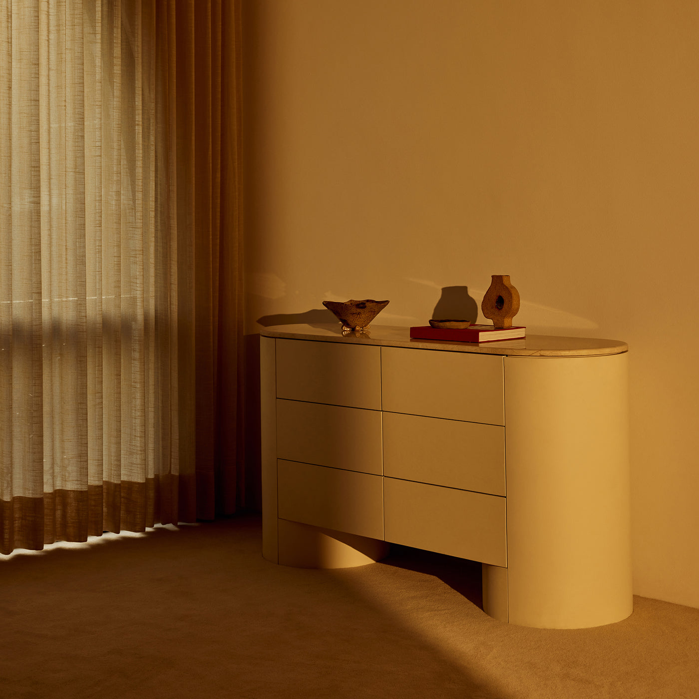 Fin 6 Drawer Dresser - Tofu – ELLISON STUDIOS.